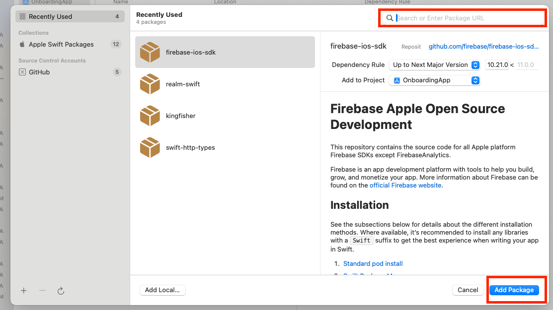 Swift Onboarding Project